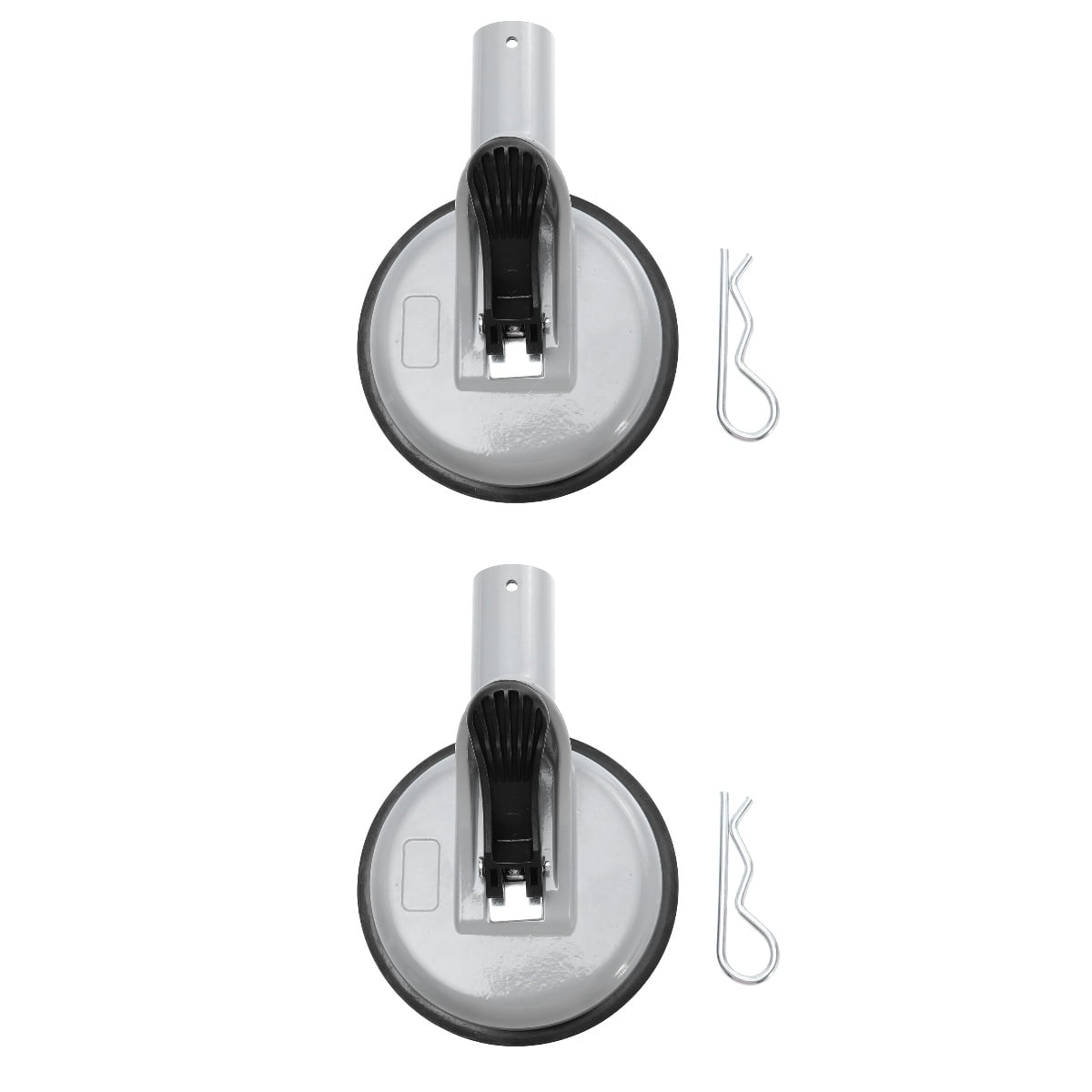 2 Pcs Flagpole Suction Cup Bracket Swivel Brackets Car Kit Miss Black ...