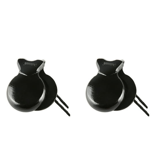 2 Pcs Flamenco Dance Castanets with String Spanish Castanet Hand ...