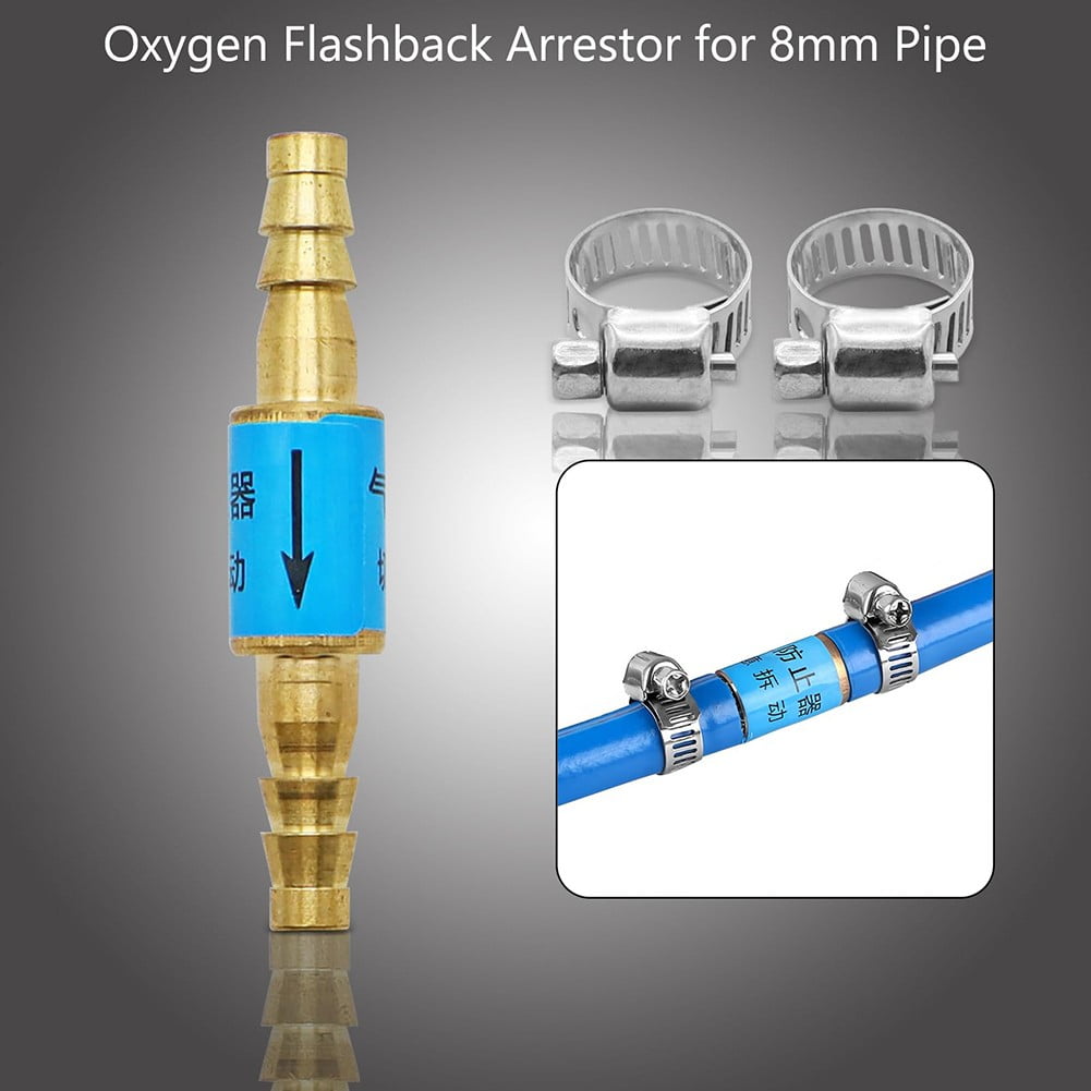 2 Pcs Flashback Arrestors With 4 Clamps, Soldering Tool Flashback ...