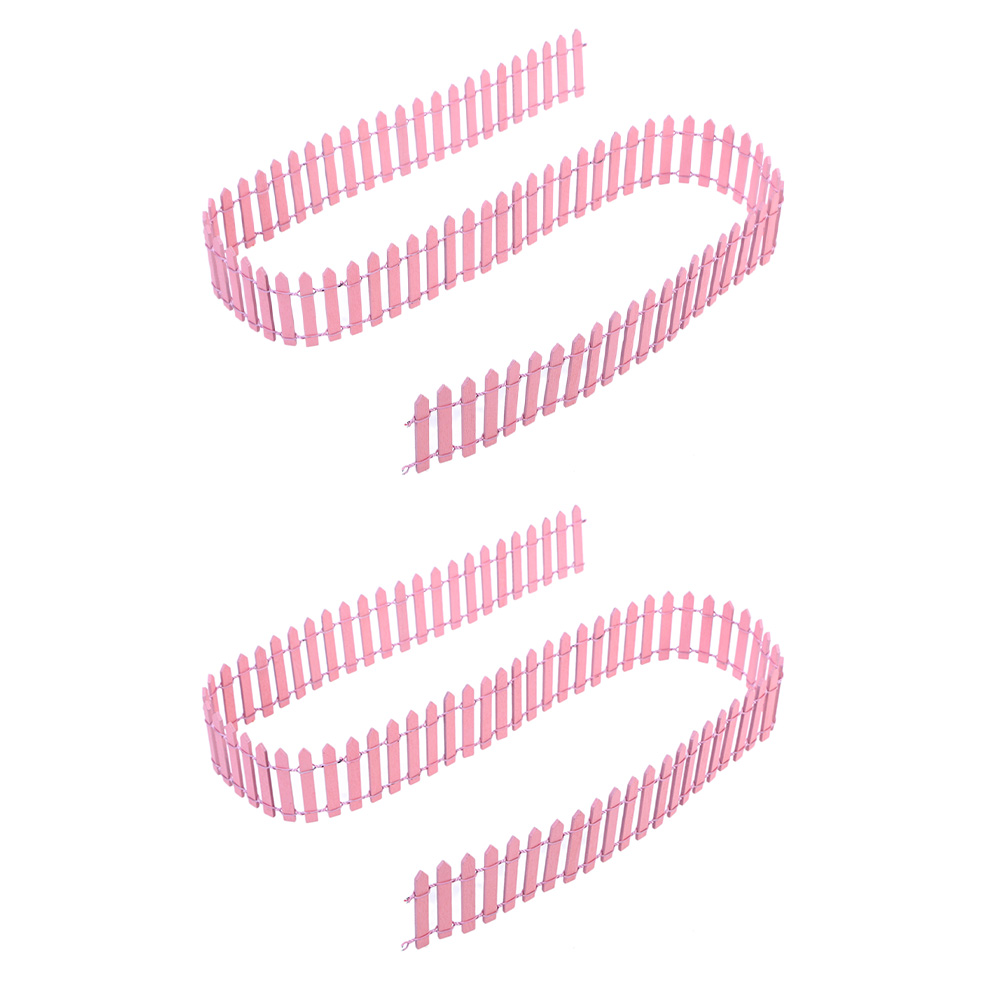 2 Pcs Flexible Garden Edging Mini Fence Unique Adornment Delicate Model ...