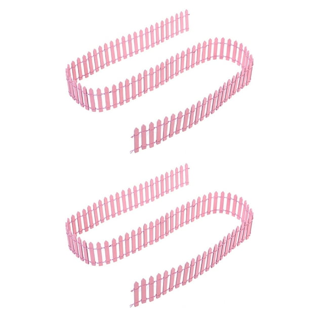 2 Pcs Flexible Garden Edging Mini Fence Unique Adornment Delicate Model ...