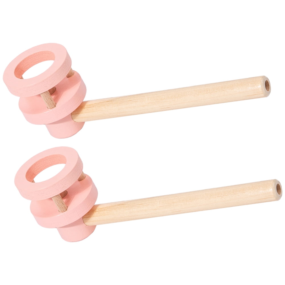 2 Pcs Floating Blow Pipe Balls Pink Gifts Balance Educational Toys for ...