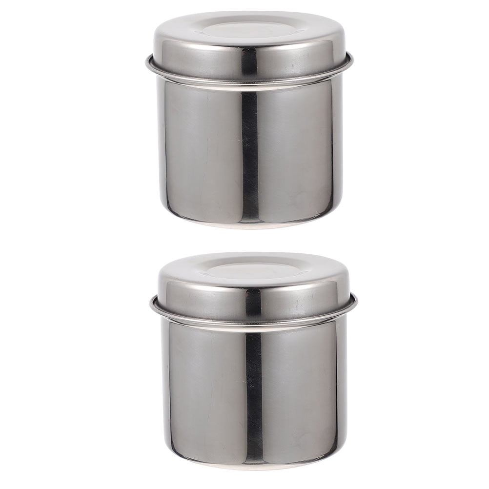 2 Pcs Flour Containers Disinfection Ointment Jar Cotton Ball Gauze ...