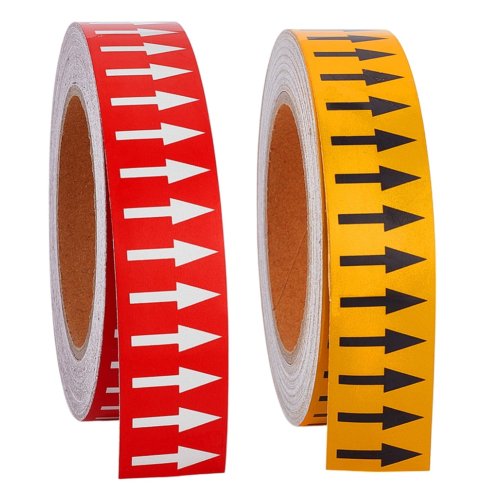 2 Pcs Flow Arrow Tape Pipe Identification Marking Stickers with ...