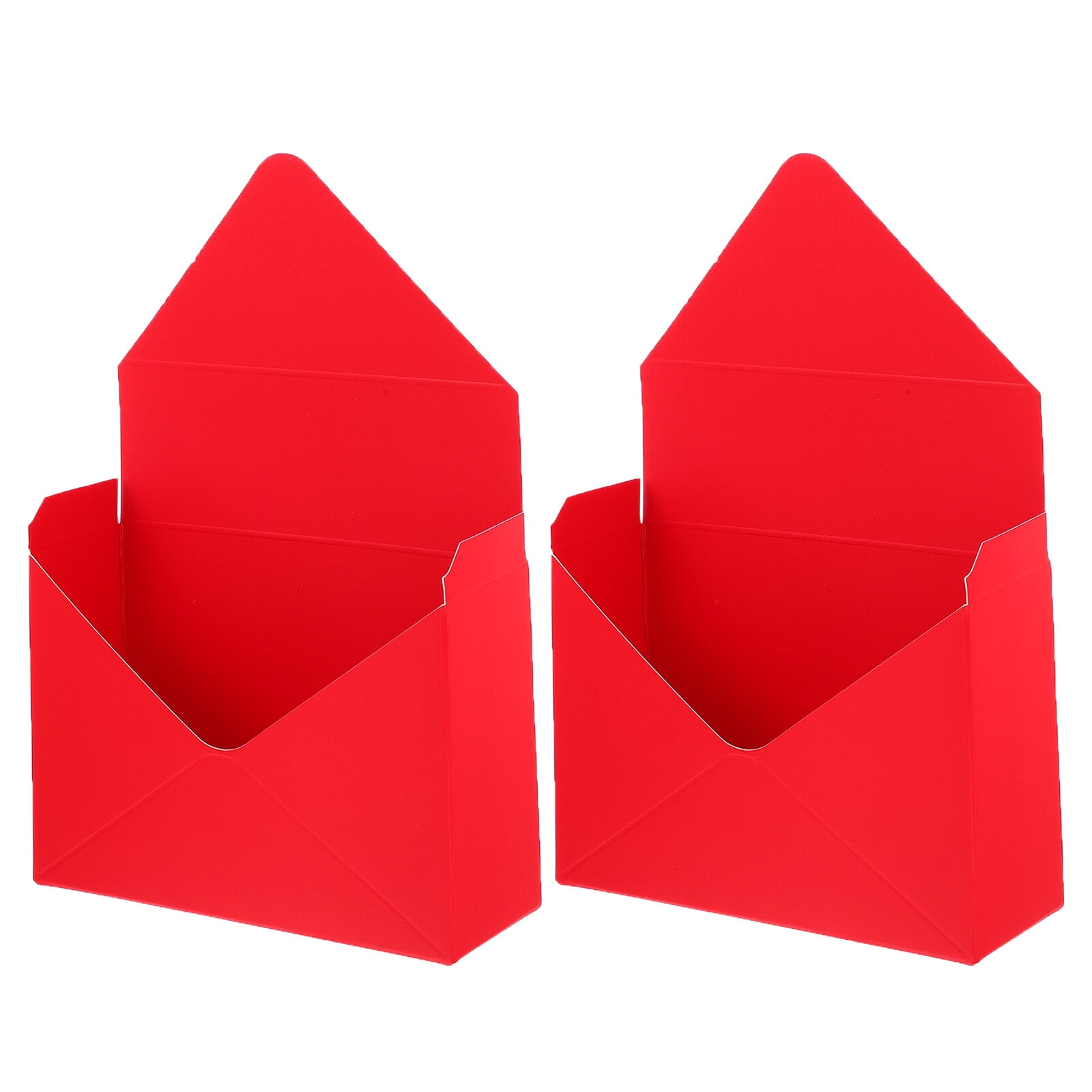 Red Envelope Shaped Bouquet Boxes for Flowers Packaging Supplies 2 ...