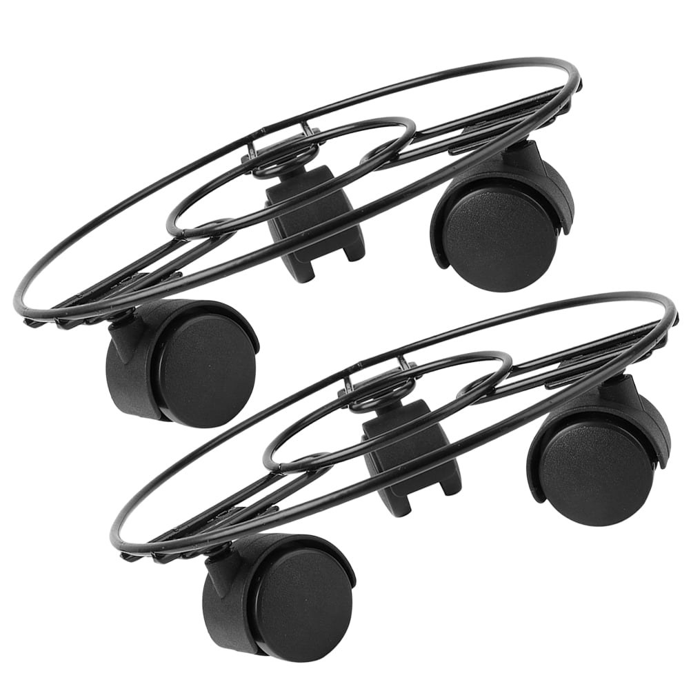 2 Pcs Flower Pot Tray Flower Pots Movable Plant Stand Indoor Plant ...