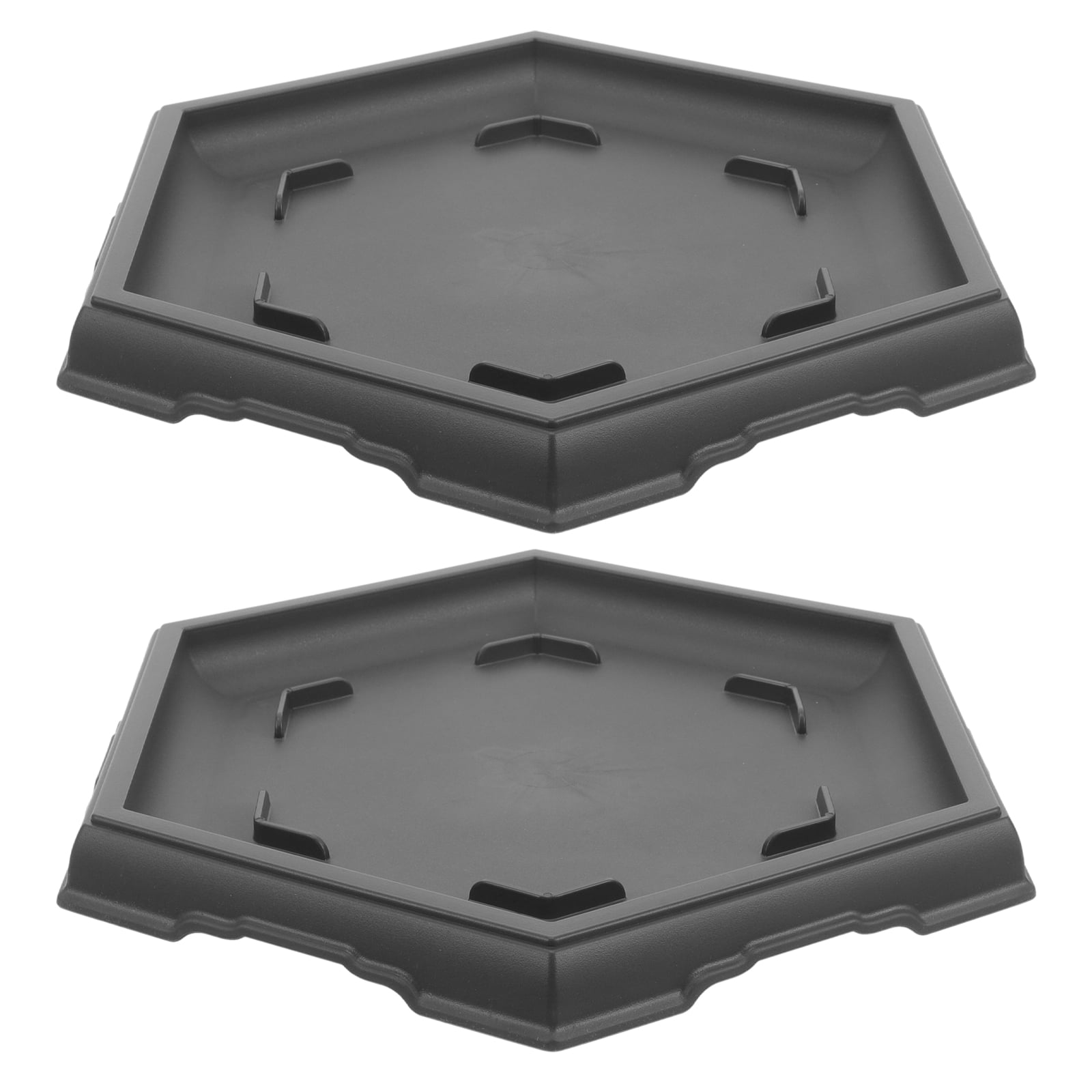 2 Pcs Flower Pot Tray Indoor Plant Plate Planter Drip Saucer Trays for ...