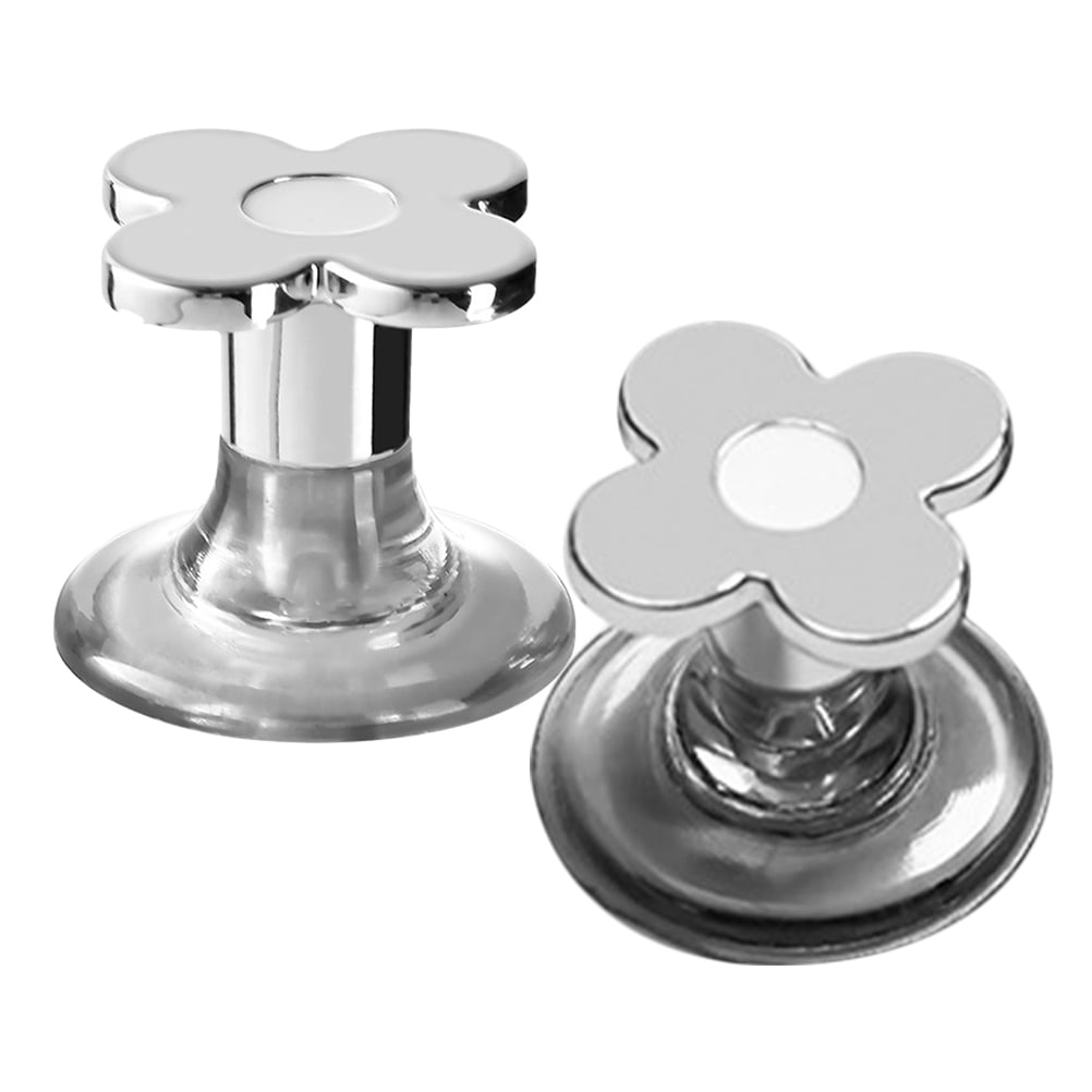 2 Pcs Flower Shaped Toilet Flush Button Pusher Helper Eye-catching Tank ...