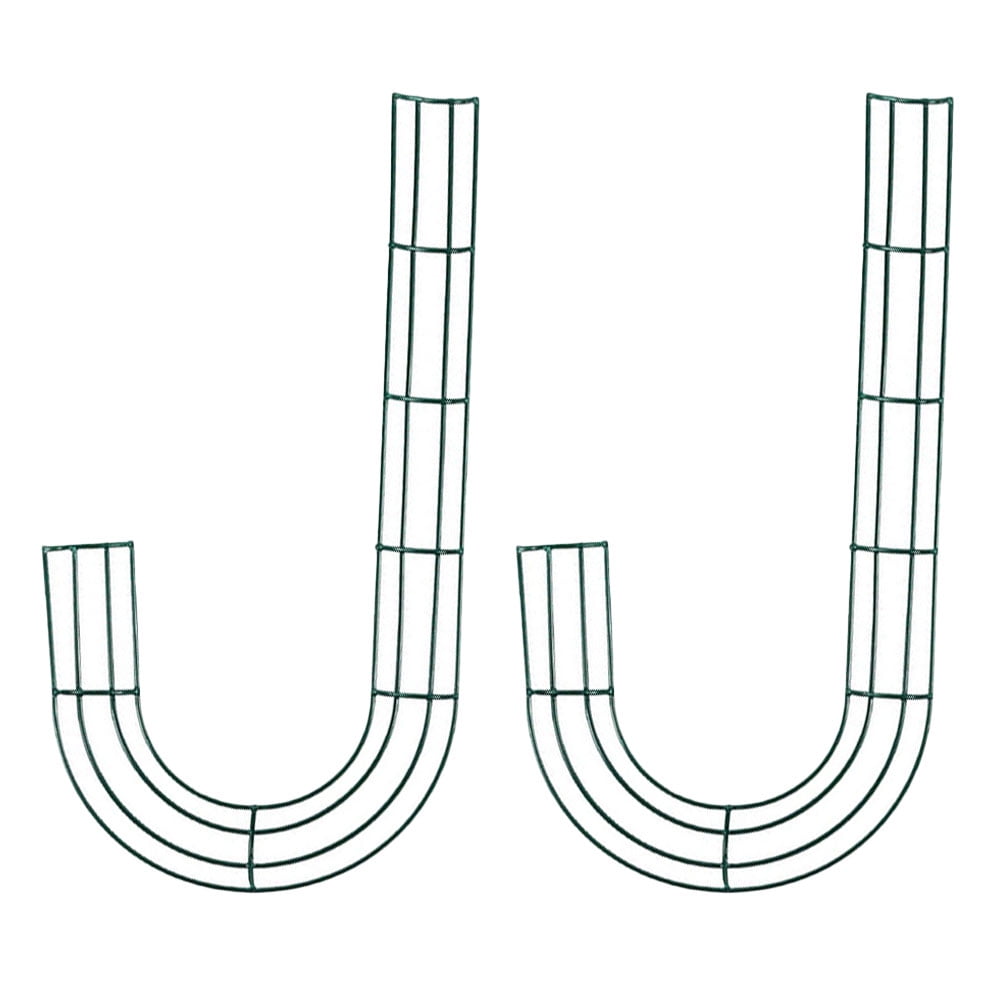 2 Pcs Flower Wreath Hoops Iron Garland Frame DIY Wreath Loop ...