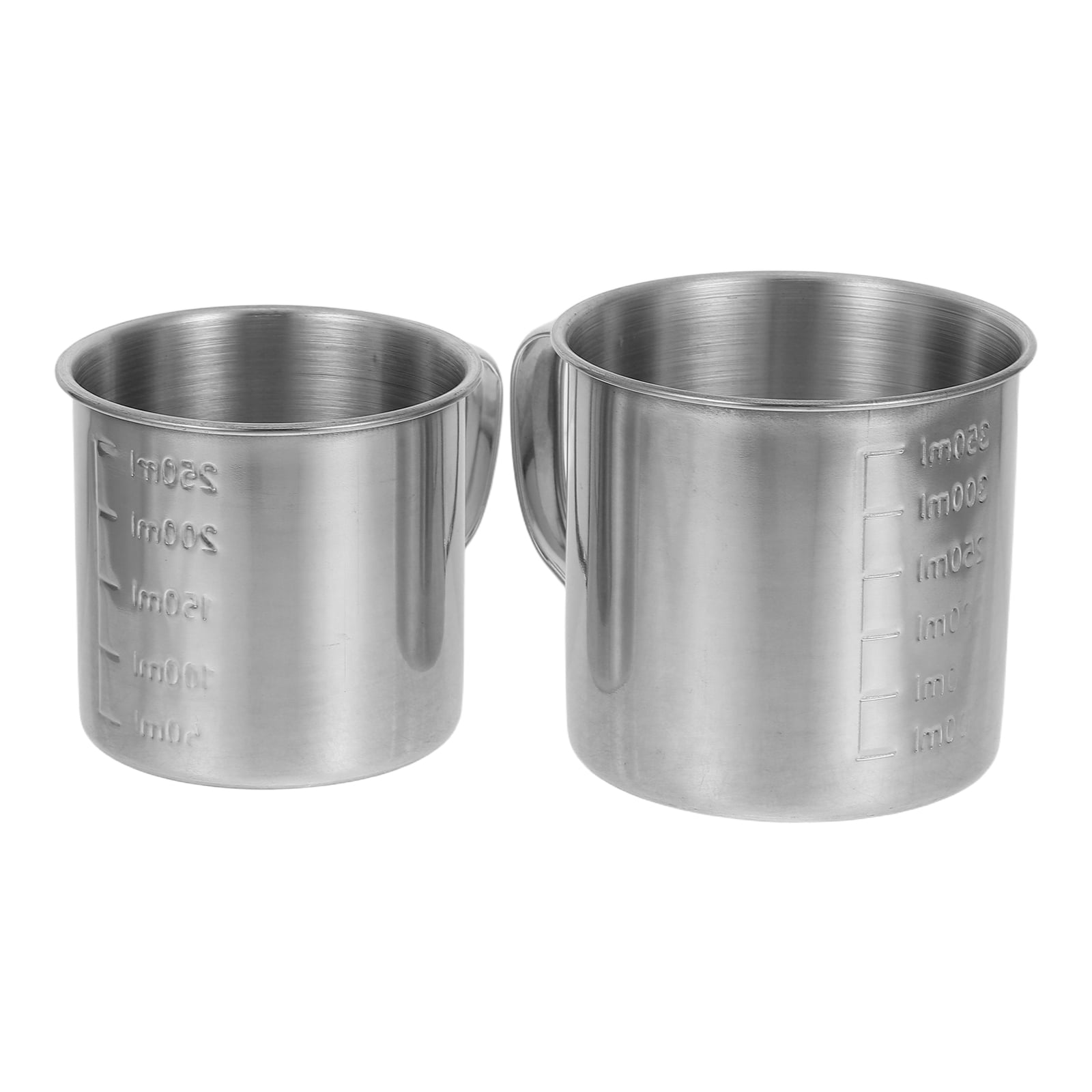 unbranded 2 Pcs Mini Measuring Cup Stainless Steel Melting Mixing ...