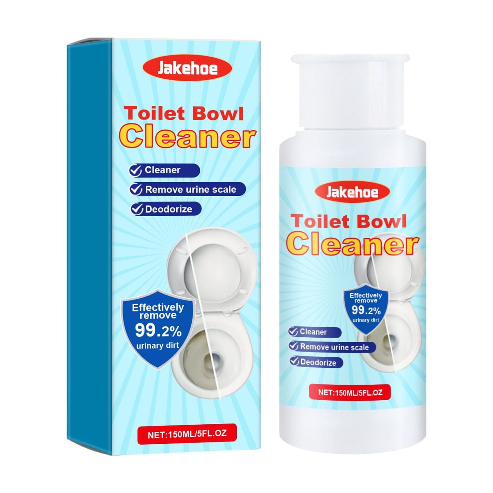 2 Pcs Foaming Toilet Cleaner Powder - Stubborn Urine & Alkali Dissolver ...