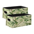 2 Pcs Foldable Felt Storage Bins Decorative Fabric Organizer Baskets ...
