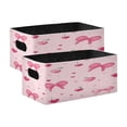 2 Pcs Foldable Felt Storage Bins Decorative Fabric Organizer Baskets ...
