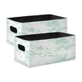 2 Pcs Foldable Felt Storage Bins Decorative Fabric Organizer Baskets ...