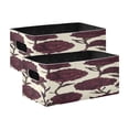 2 Pcs Foldable Felt Storage Bins Decorative Fabric Organizer Baskets ...