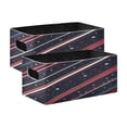 2 Pcs Foldable Felt Storage Bins Decorative Fabric Organizer Baskets ...