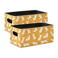 2 Pcs Foldable Felt Storage Bins Decorative Fabric Organizer Baskets ...
