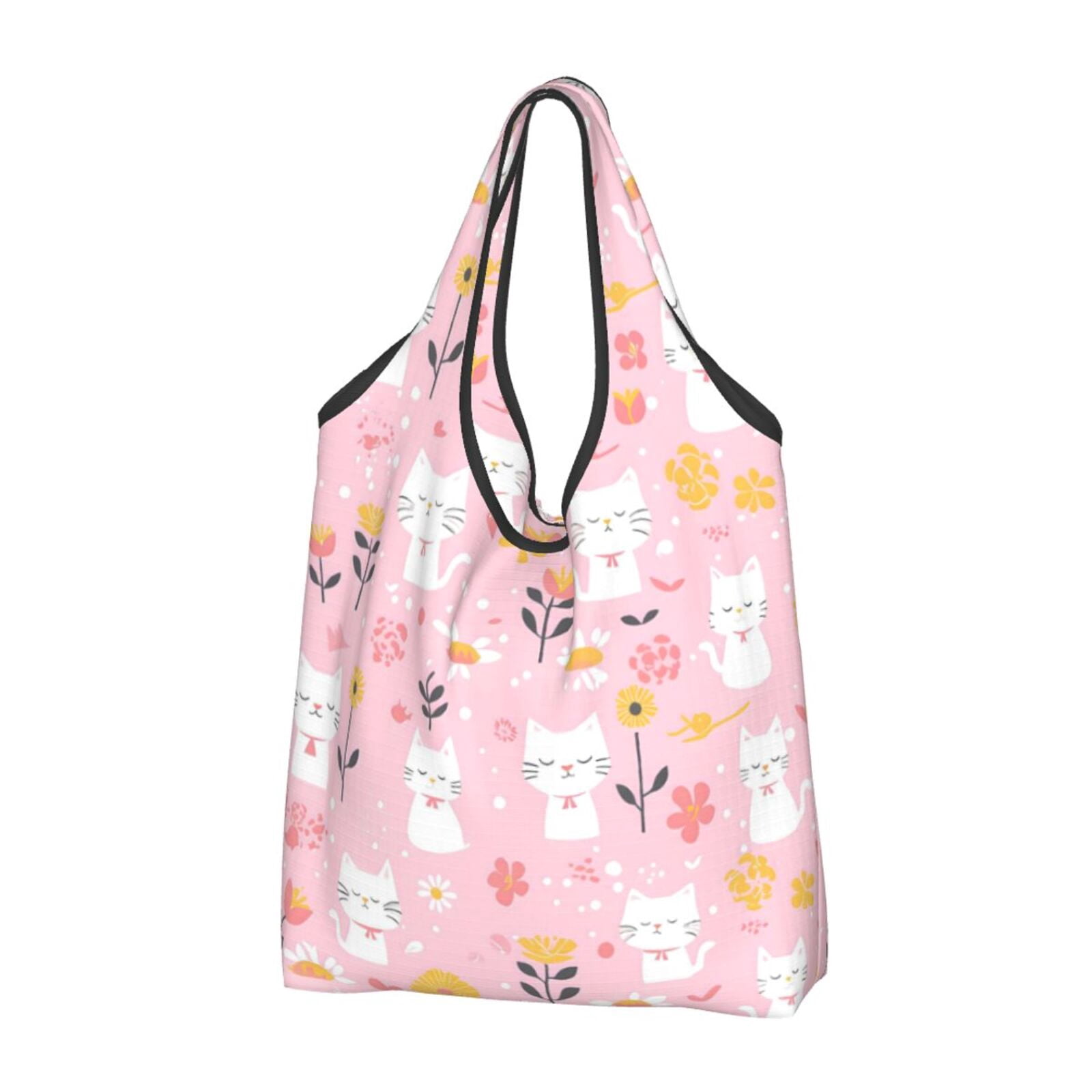 2 Pcs Foldable Portable Shopping Bag 15×15.7in Crack Resistant ...