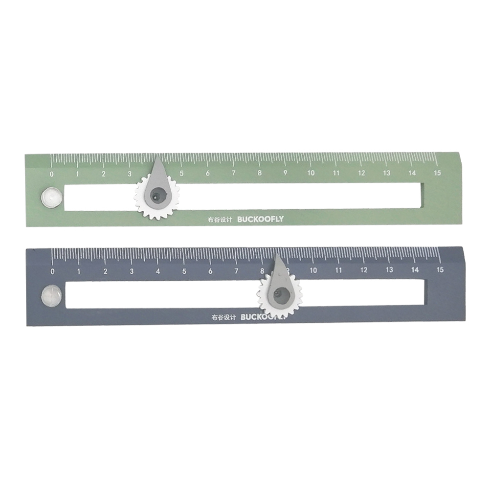 2 Pcs Foldable Ruler Compass Ruler Unique Ruler Office 17.00X6.00X3 ...