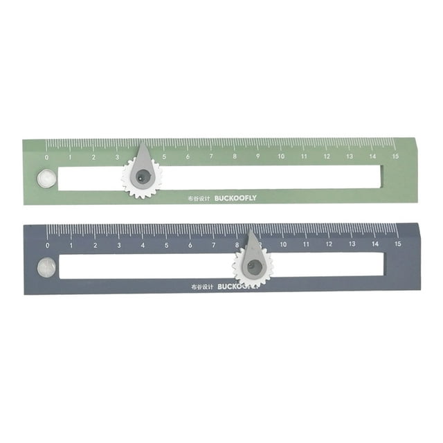 2 Pcs Foldable Ruler Compass Ruler Unique Ruler Office 17.00X6.00X3 ...