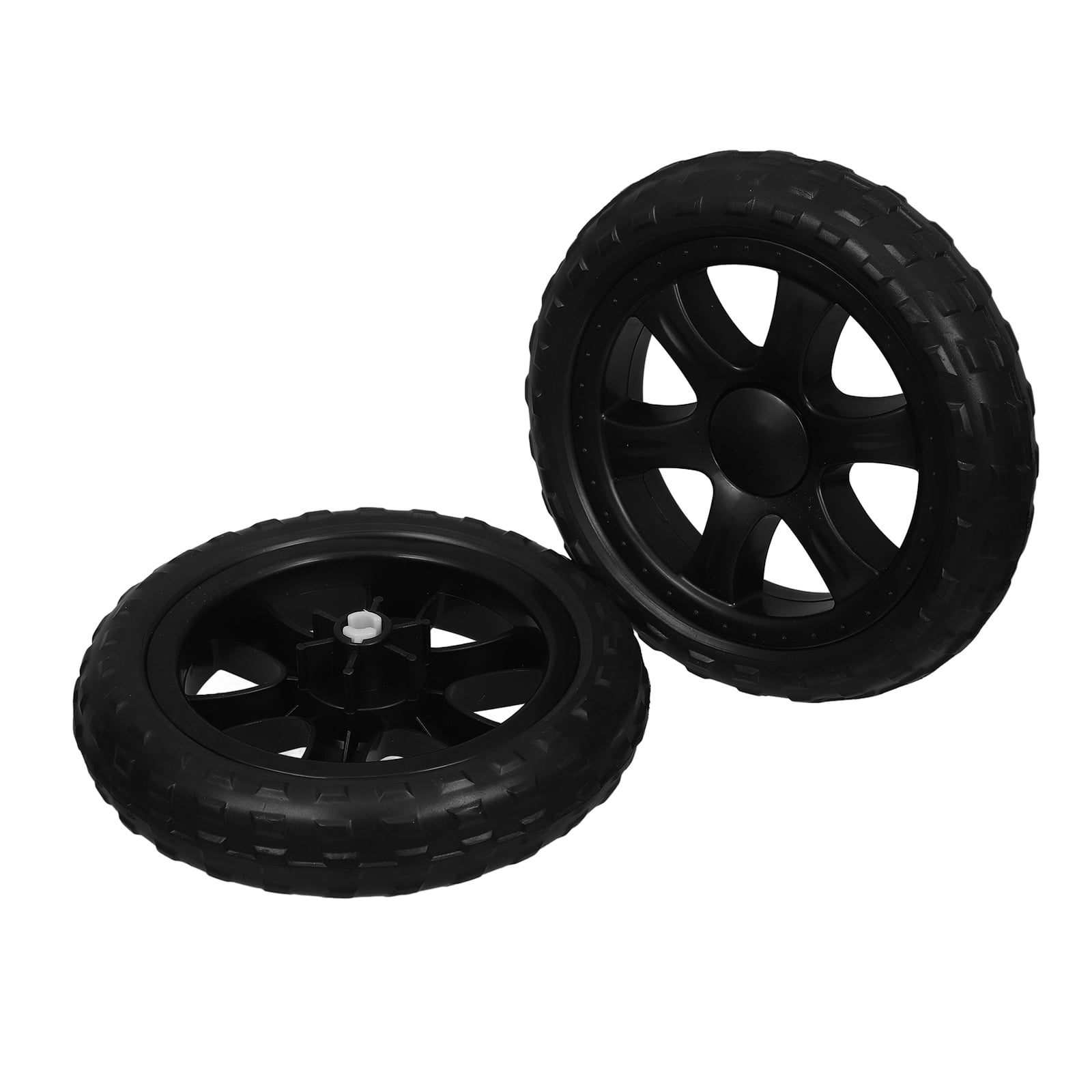SOPOTUTU Wheel Rubber Foam Black 2Pcs 6.5x6.5x1.8In - Walmart.com