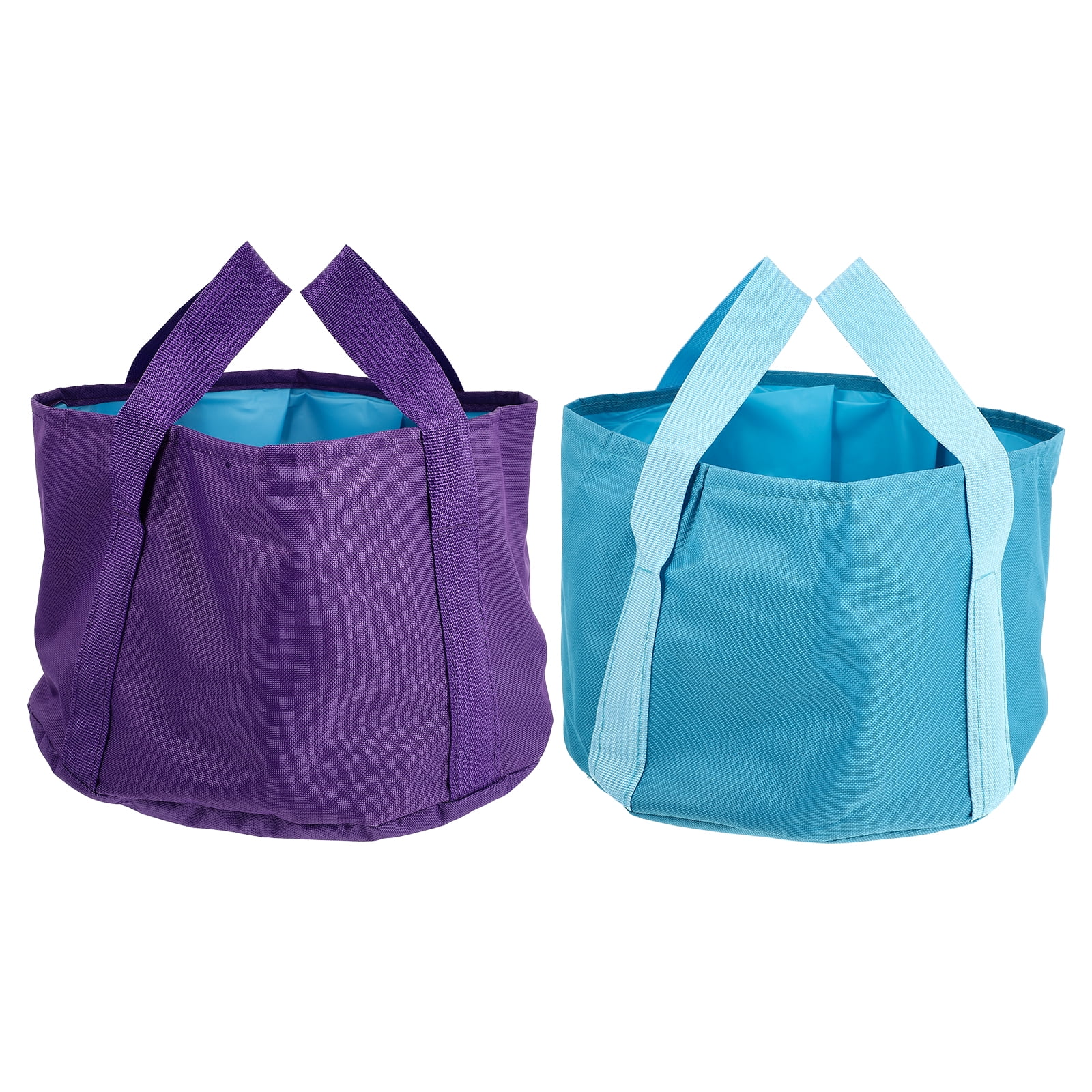 2 Pcs Folding Foot Bath Bucket Outdoor Feet Soaking Tub Bag Portable ...