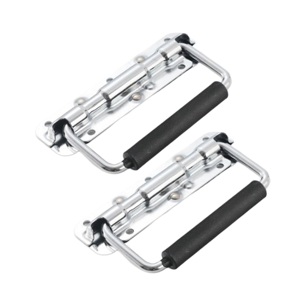 2 Pcs Folding Handle Spring Loaded Crate Handle Folding Handle With ...