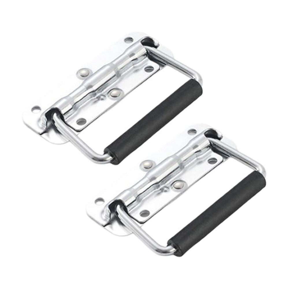 2 Pcs Folding Handle Spring Loaded Crate Handle Folding Handle with ...