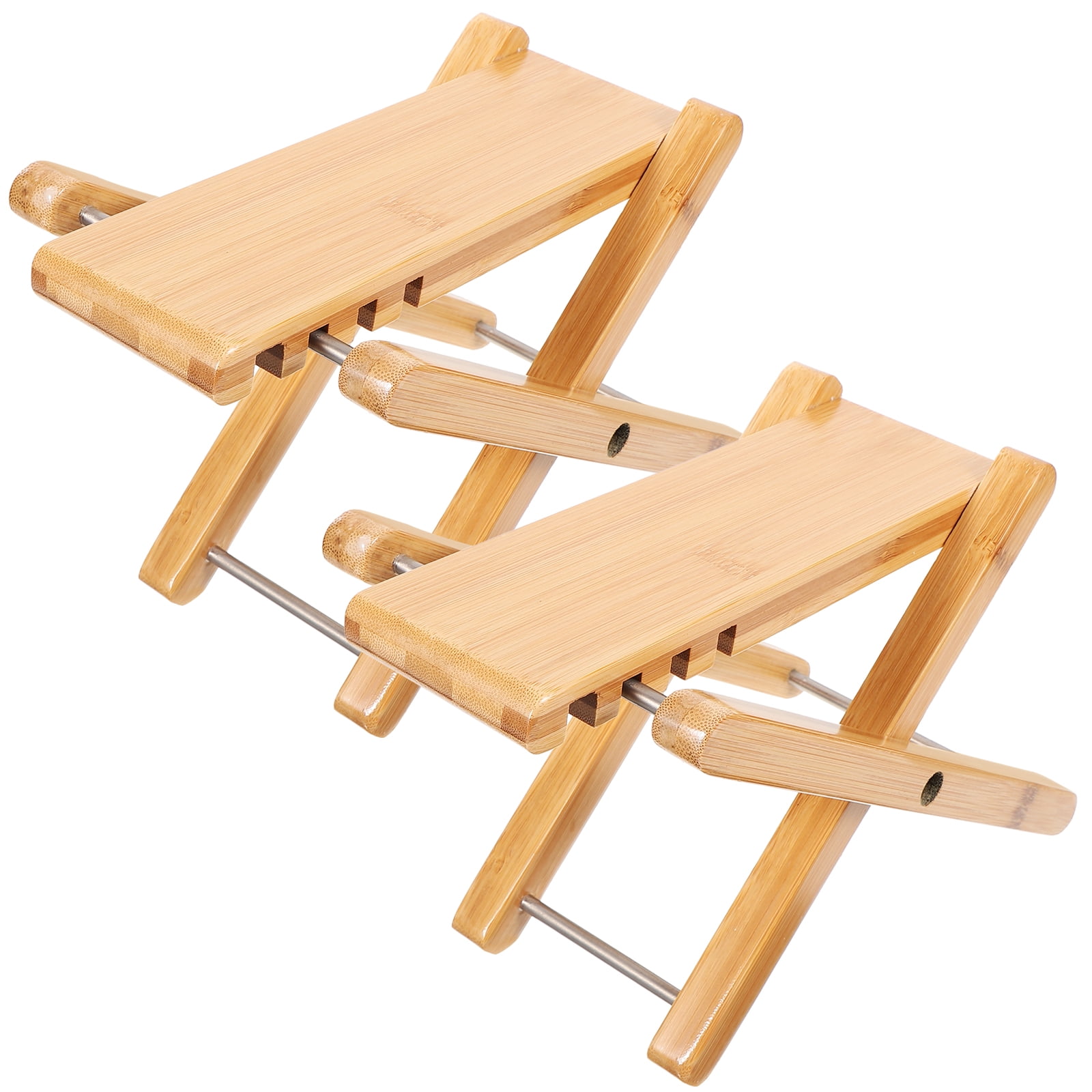 2 Pcs Folding Squatting Stool Bathroom Footstool Step Portable Easy ...