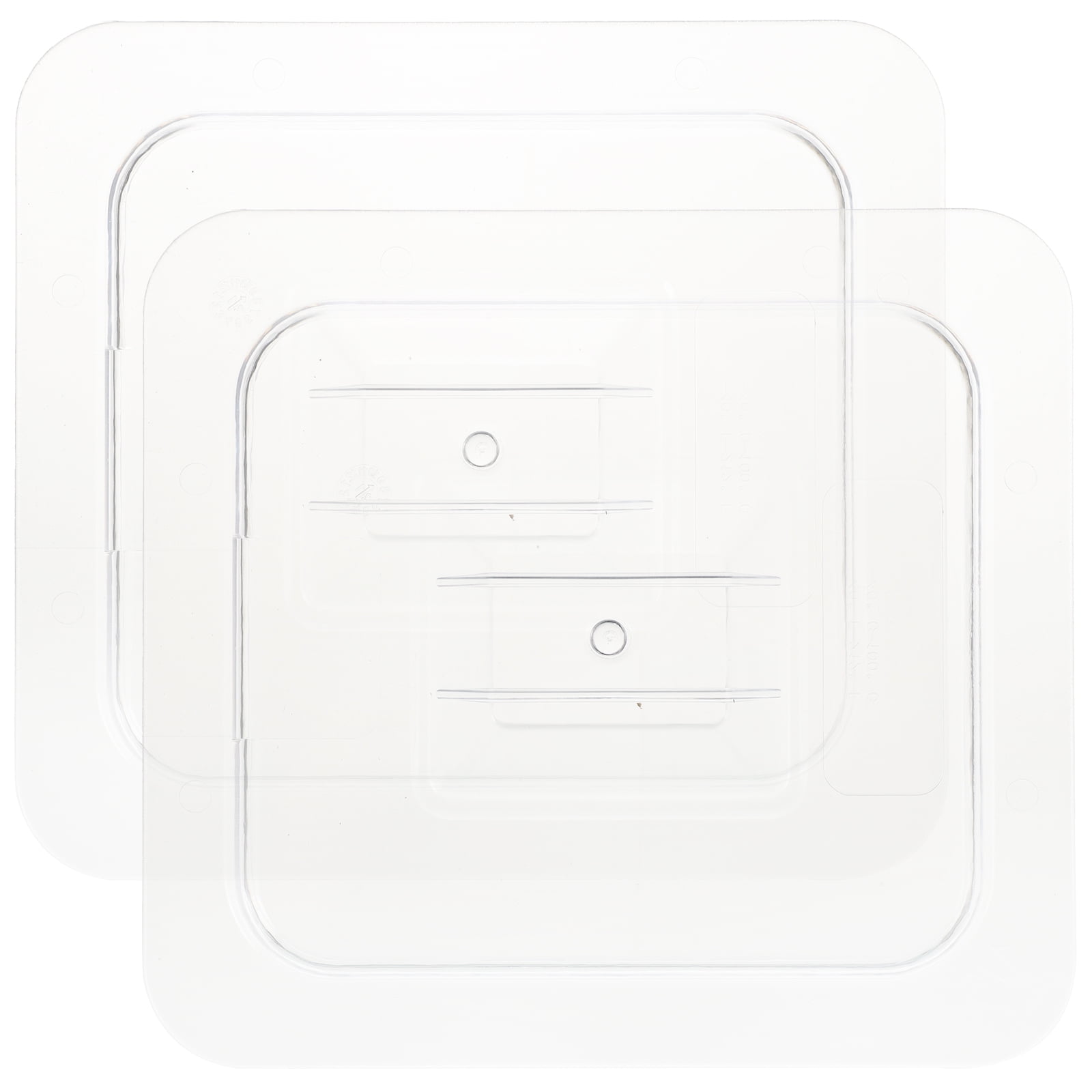 2 Pcs Food Container Cover Stackable Lid Pan Lid Foods Container Cover ...