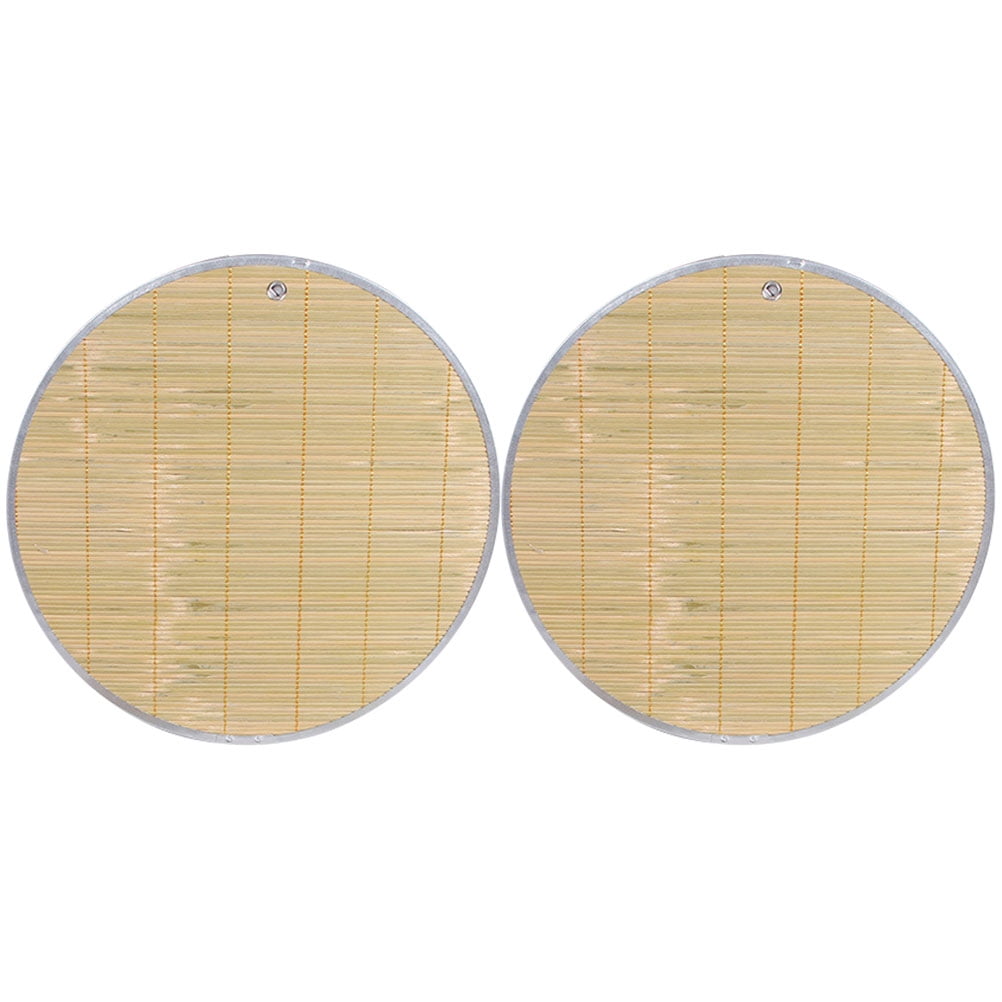 2 Pcs Food Tray Dumplings Trays Cover Pad Round Kitchen Supplies Holder ...