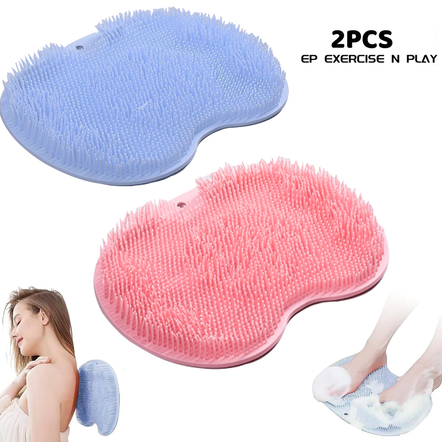2 Pcs Foot Scrubber for Use in Shower - Foot Cleaner & Shower Foot ...