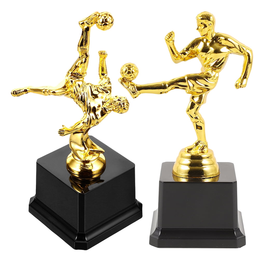 2 Pcs Football Trophy Soccer Trophy Cup Small Trophy Competition ...