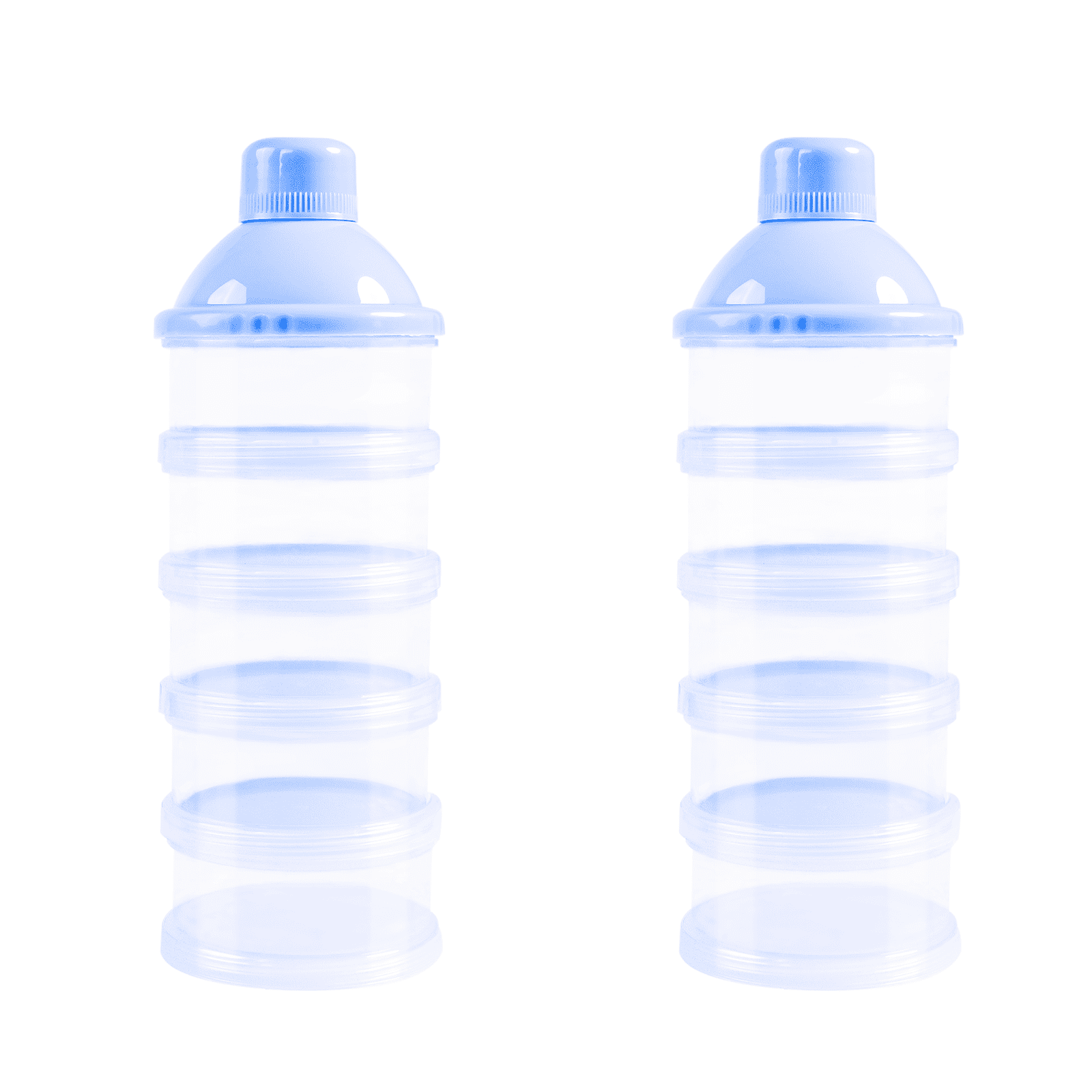 2 Pcs Stackable Portable Formula Dispenser, Multifunctional Baby Milk ...