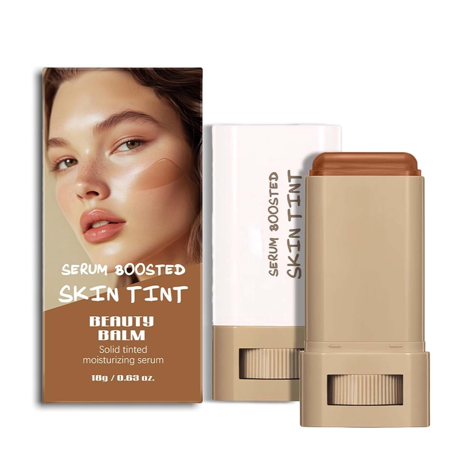 2 Pcs Foundation Stick Beauty Balm Serum Boosted Skin Tint Solid Tinted ...