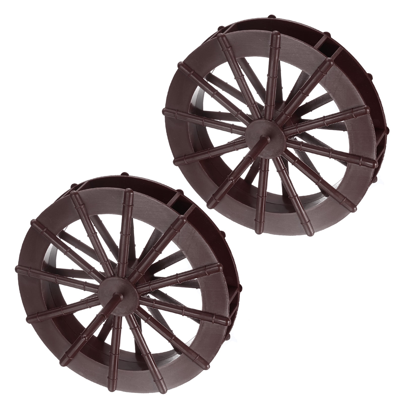 2 Pcs Fountain Water Wheel, 5.9 Inch Desktop Fortune Statue Aquarium ...