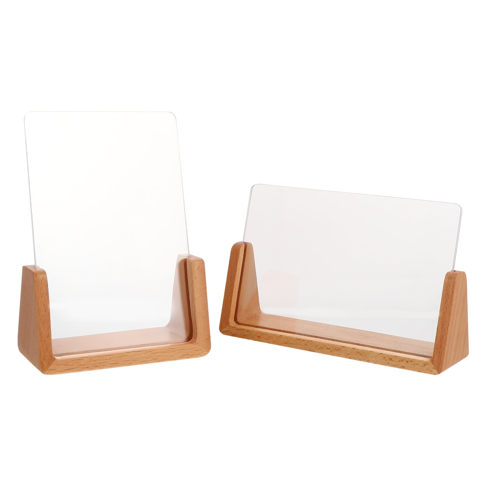 2 Pcs Frame for Photo U-shaped Desk Desktop Decorative Picture Poster ...