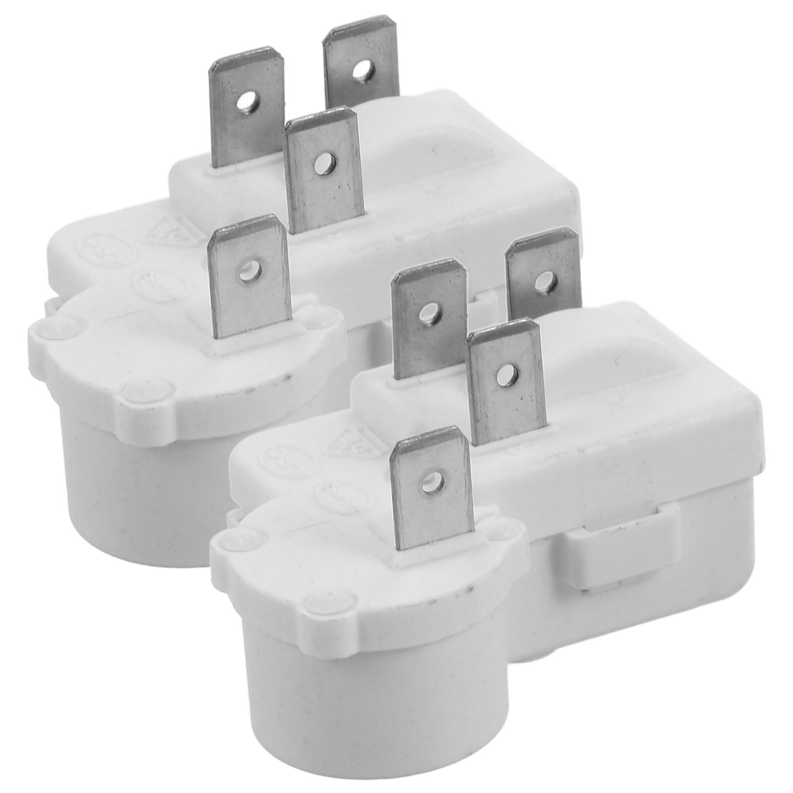 2 Pcs Freezer Compressor Start Relay Mini Fridge Refrigerator White ...
