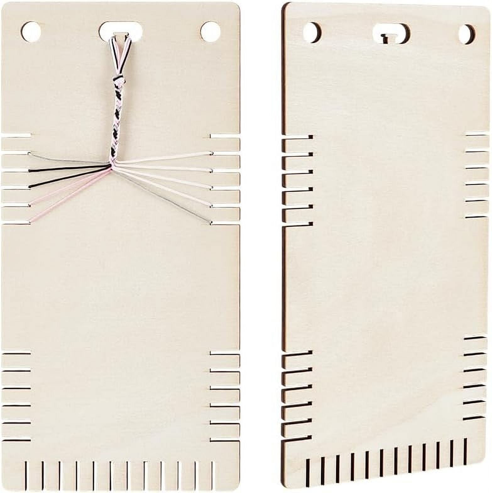 2 Pcs Friendship Bracelet Making Kit 9.4x4.7 inch Hole 10mm Rectangle ...