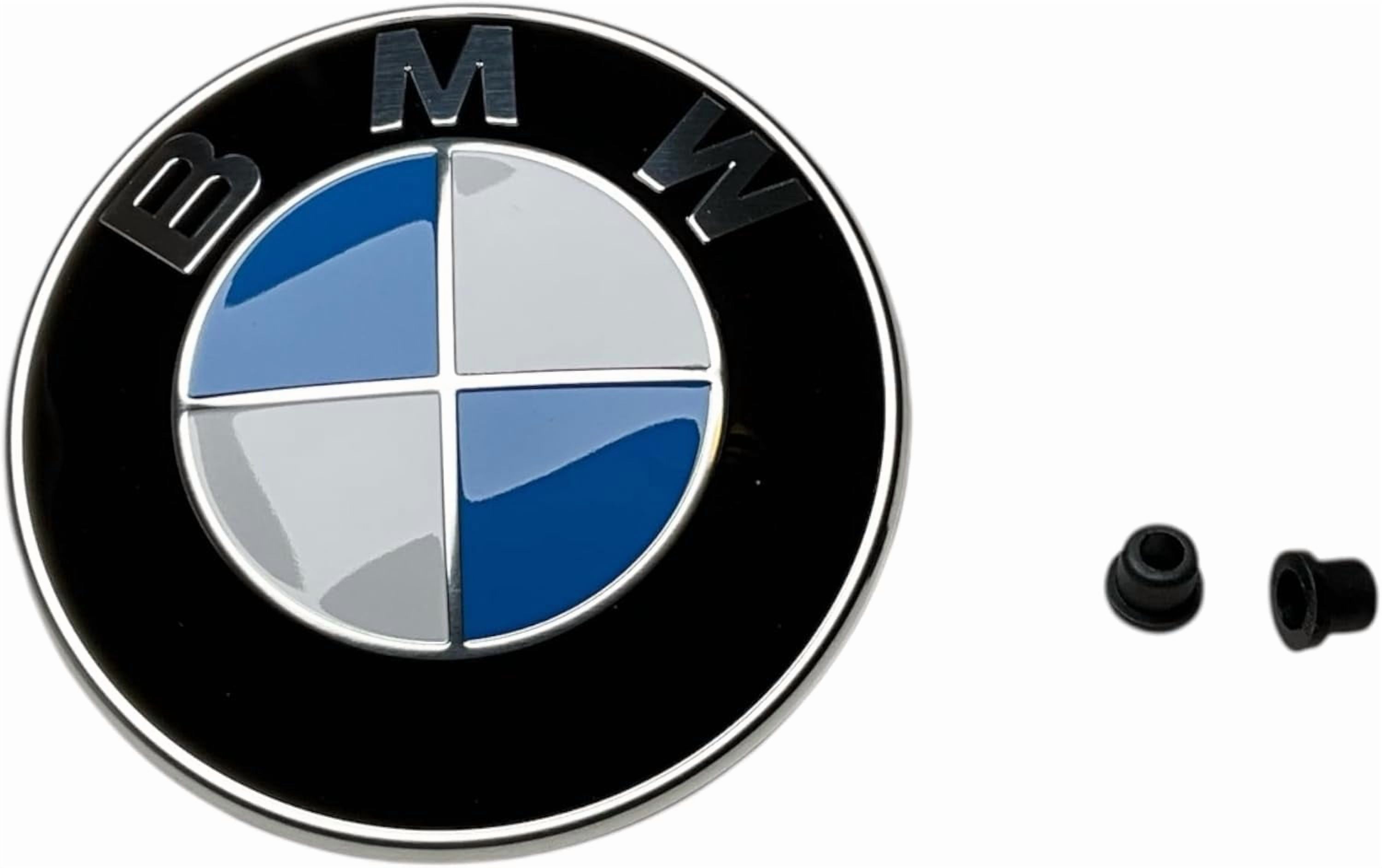 2 Pcs Front Hood Engine lid OR Trunk lid Emblem Badge for BMW 1987-2010 ...