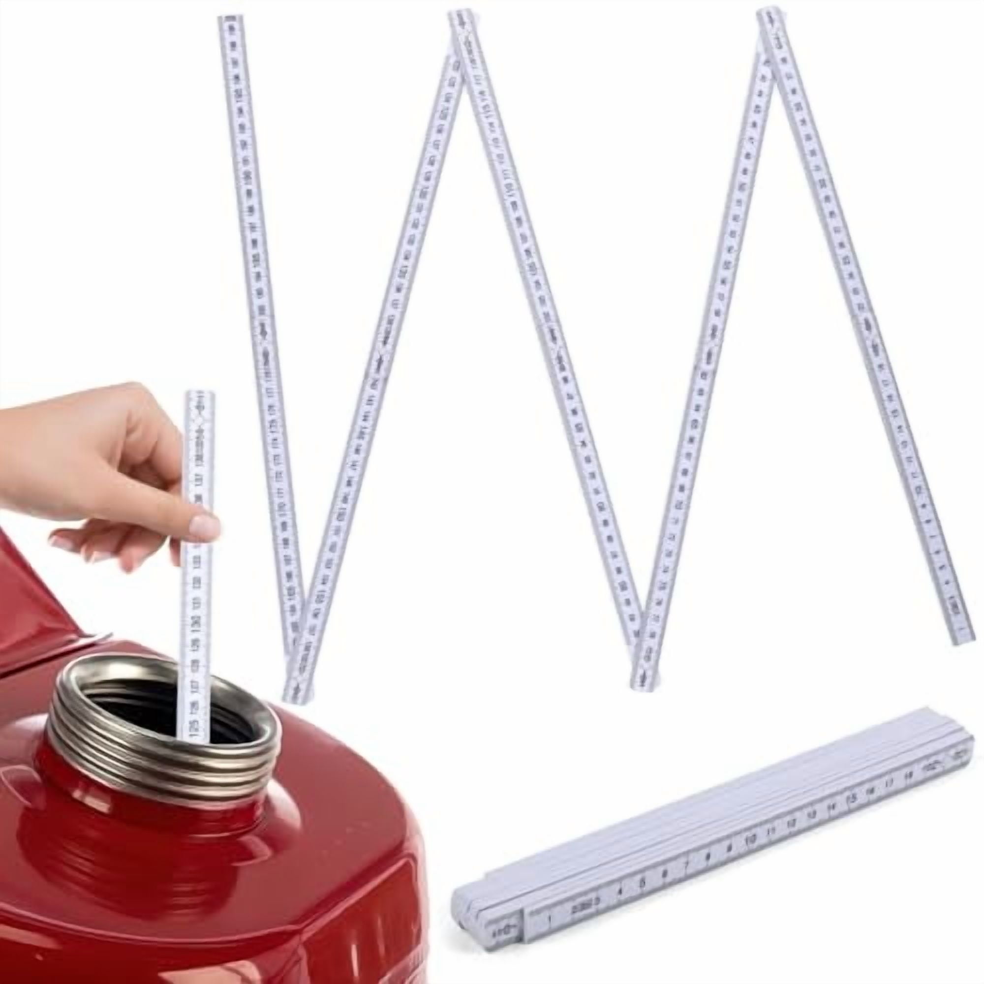 2 Pcs Fuel Tank Measuring Stick 10 Fold to 78", Plastic Oil Tank ...