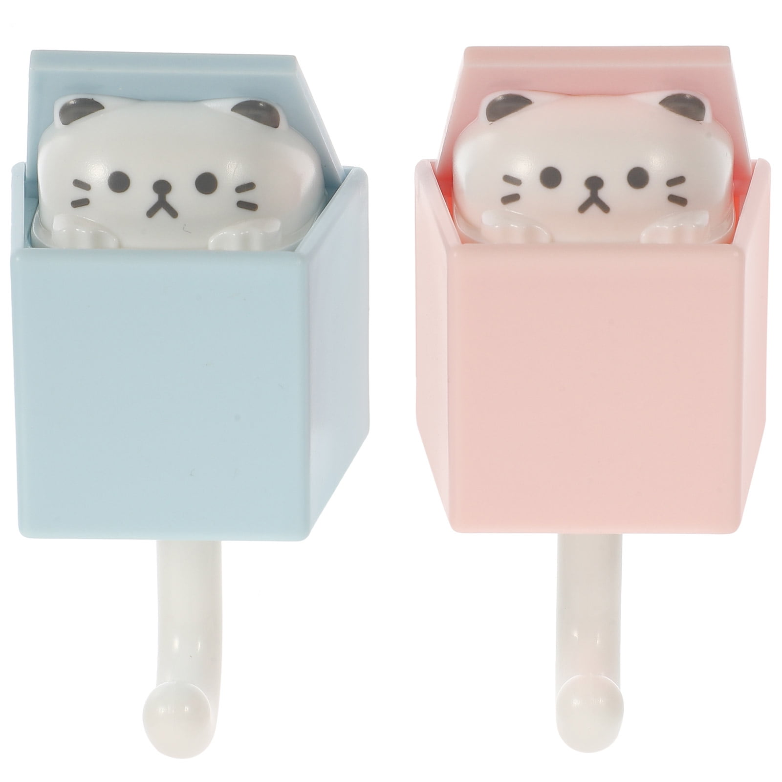 2 Pcs Fun Probe Hook Key Fob Cat Hooks for Wall Hangers Kids Decorative ...
