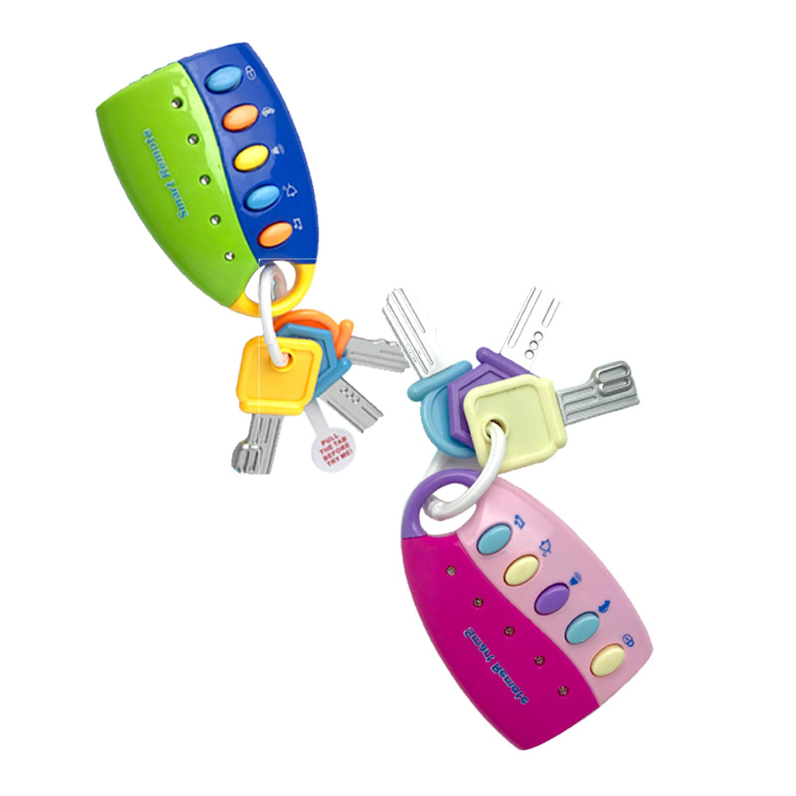 2 Pcs Funky Toy Keys for Toddlers and Babies Baby Toy Smart Key Remote ...