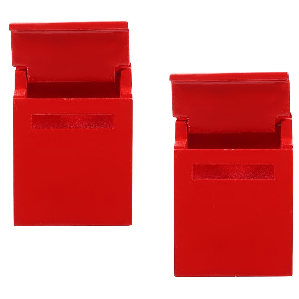 2 Pcs Funny Garden Decor Mini Mailbox Mailing Bins Mailboxes Red ...