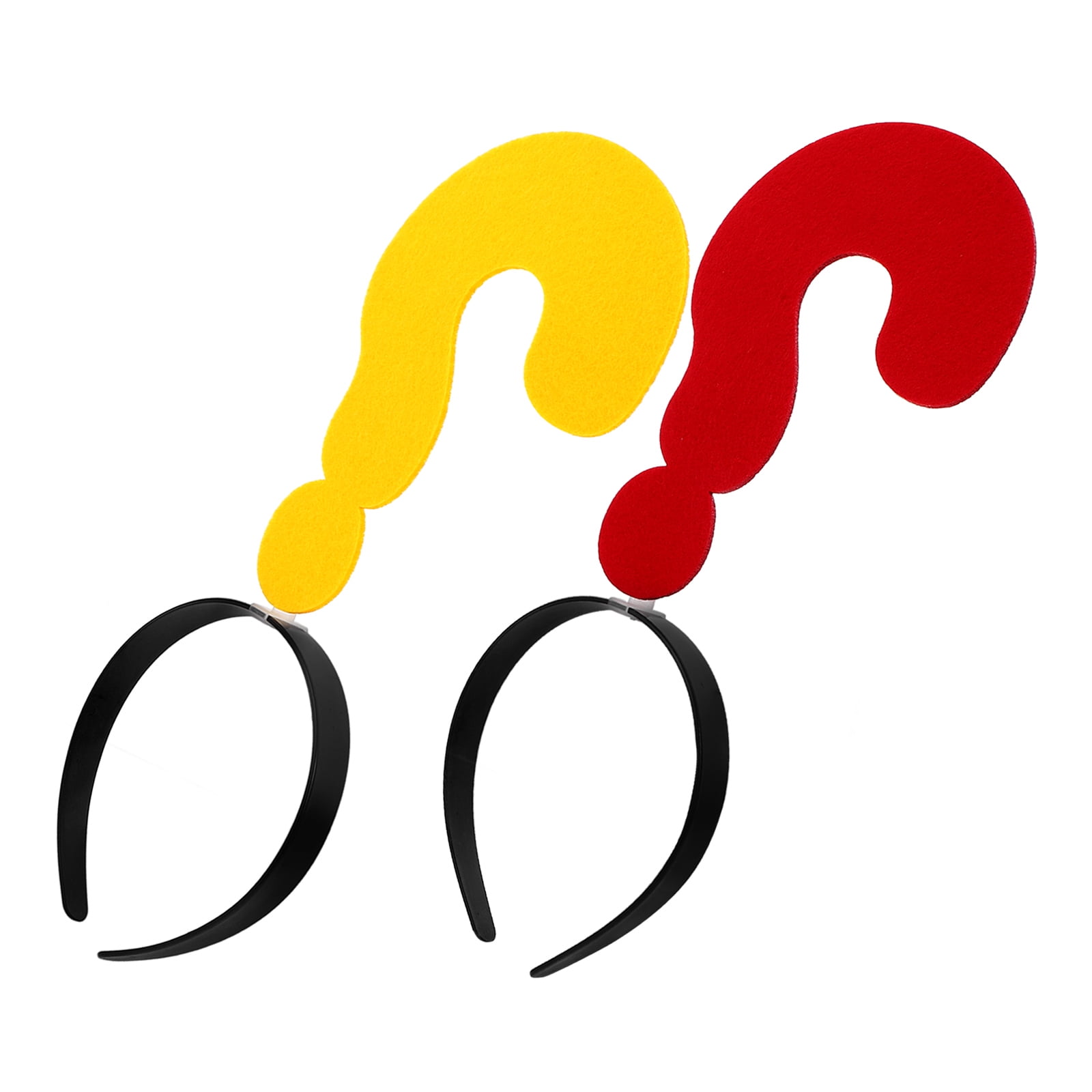 2 Pcs Funny Headband Question Mark Stickers Hair Hoop Ribbons - Walmart.com