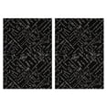 2 Pcs Funny Kitchen Towels,Math Equations Geometry Black Pattern ...