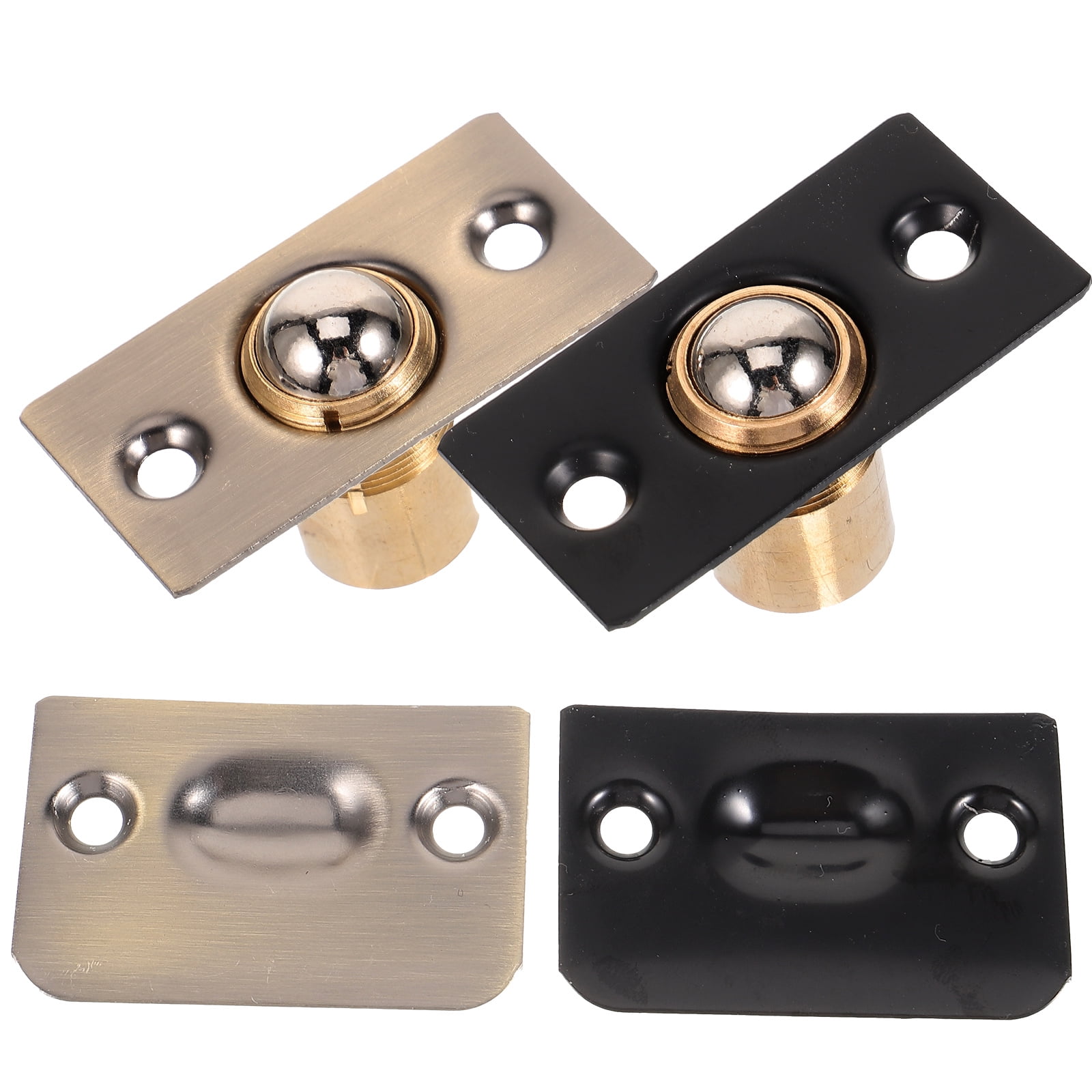 2 Pcs Furniture Copper Bumper Stealth Lock Carassosories Cabinet Door ...