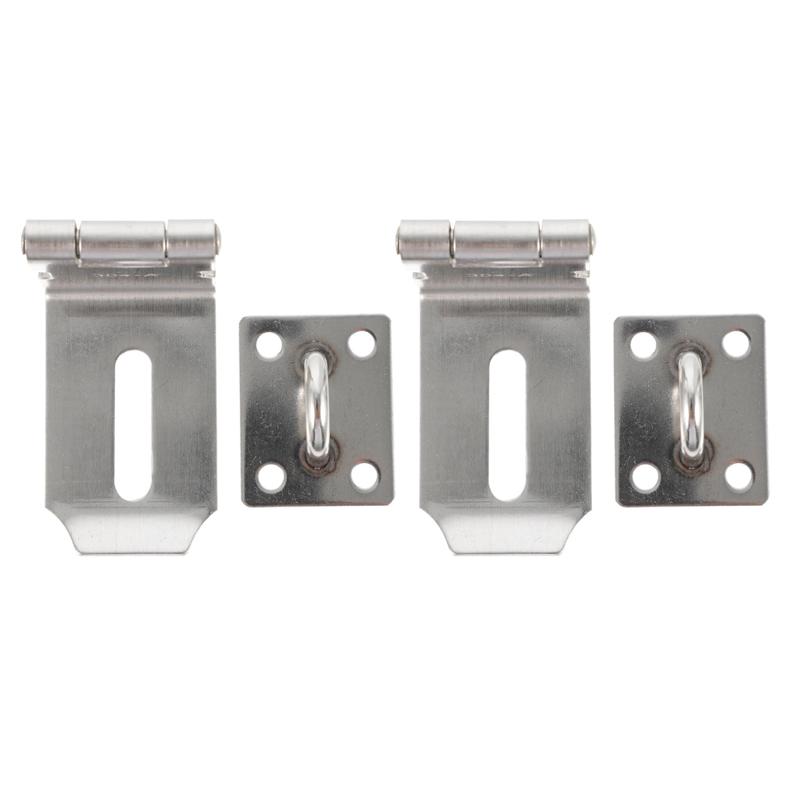 2Pcs Stainless Steel Cabinet Hasp Lock Door Padlock Latch Angle Locks ...