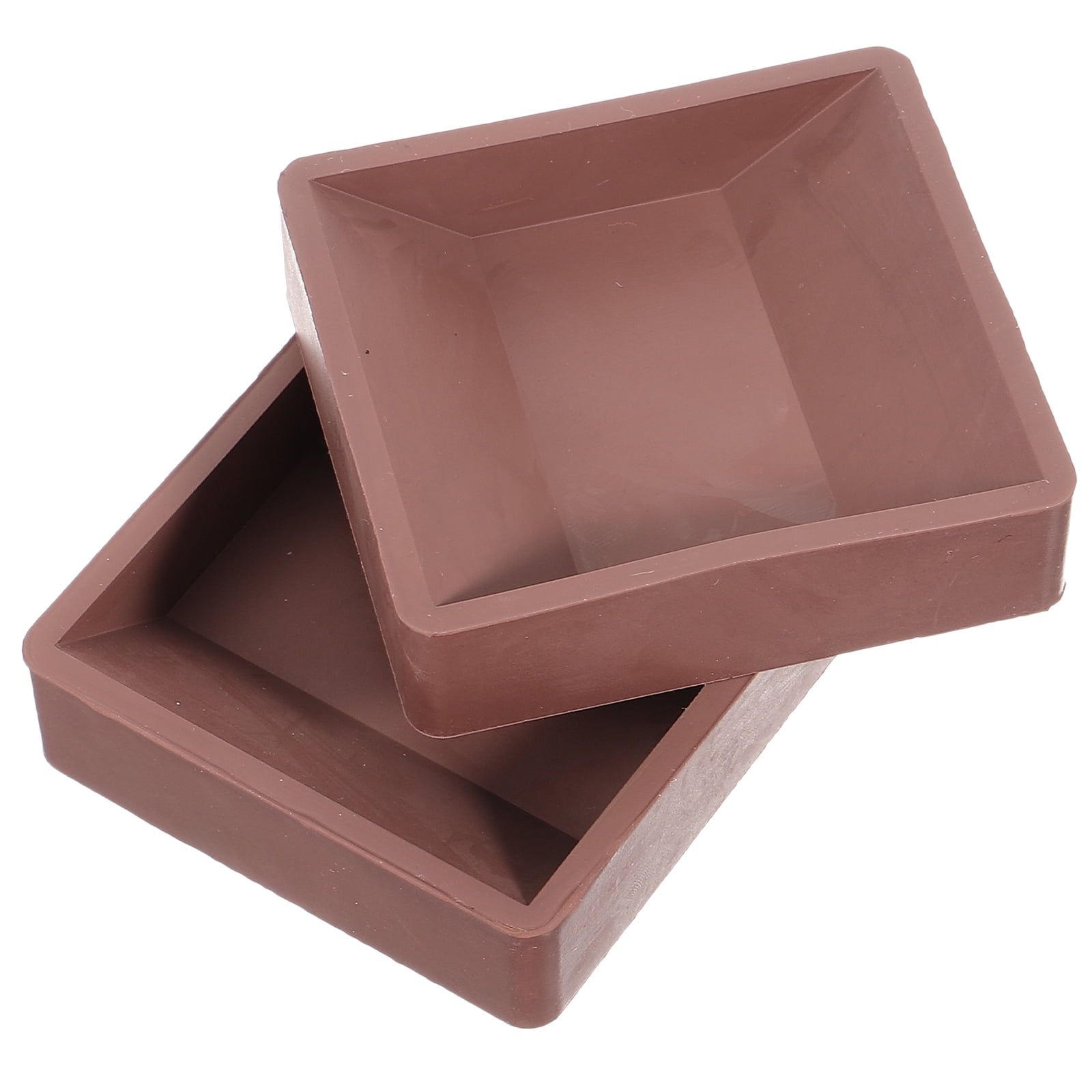 LEDMOMO Brown Rubber Wheel Stoppers for Furniture Caster Cups with Anti ...