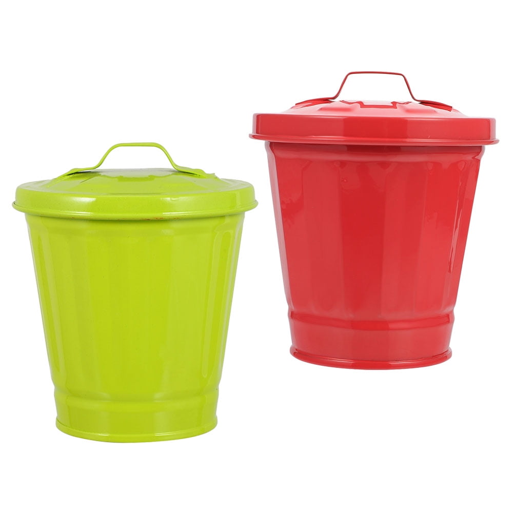 2 Pcs Garbage Can Bedroom Dog Poop Trash for Outdoors Cans Car Dining ...